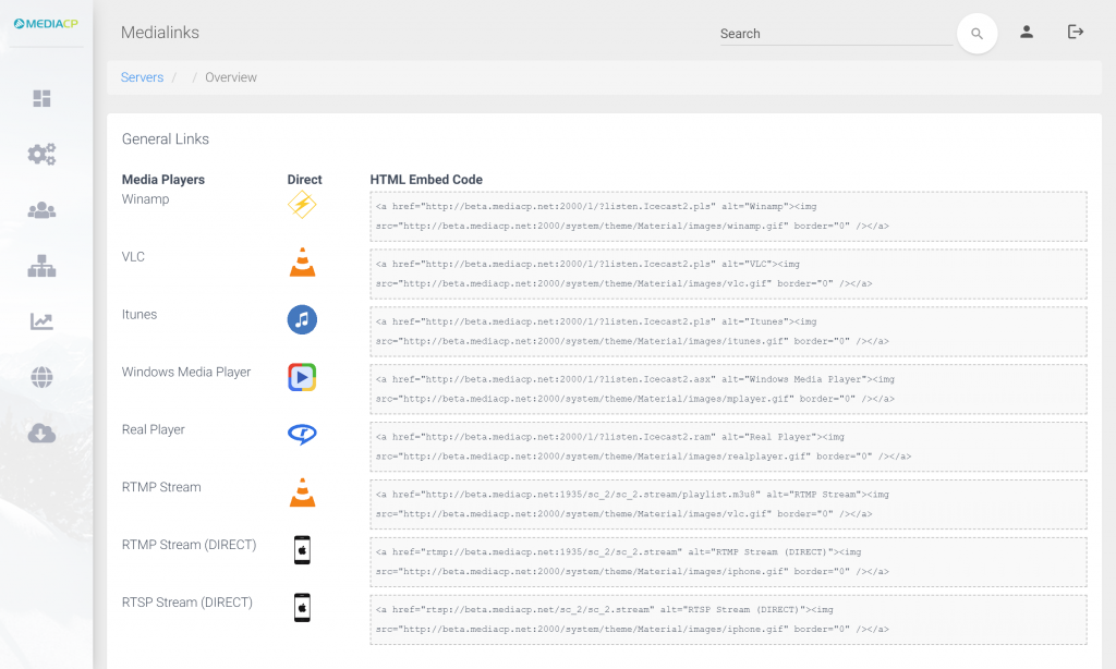 Funciones - Media Control Panel