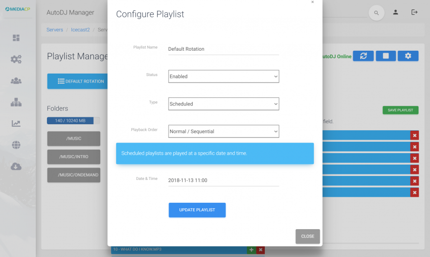 Funciones - Media Control Panel
