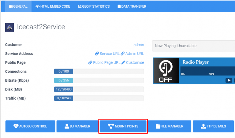 Multiple Mount Points - Media Control Panel