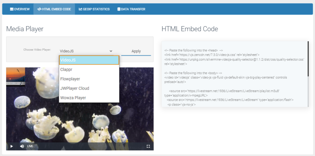 TV Station Overview - Media Control Panel