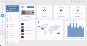 Shoutcast & Icecast Control Panel - Media Control Panel