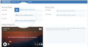 Video Streaming Panel - Media Control Panel