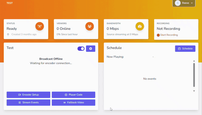Fallback Video - Media Control Panel