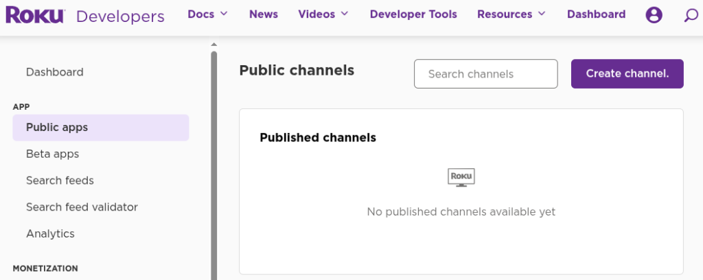 Build and Publish Custom Roku Channel App - Media Control Panel